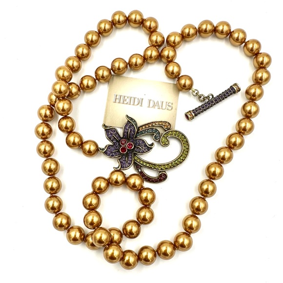 Heidi Daus | Jewelry | Heidi Daus Perennial Favorite Gold Simulated ...